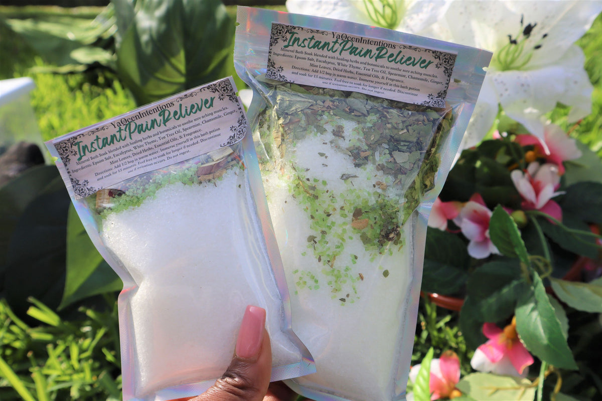 Instant Pain Reliever Bath Soak for Sore Muscles Body Aches Pain Post ...
