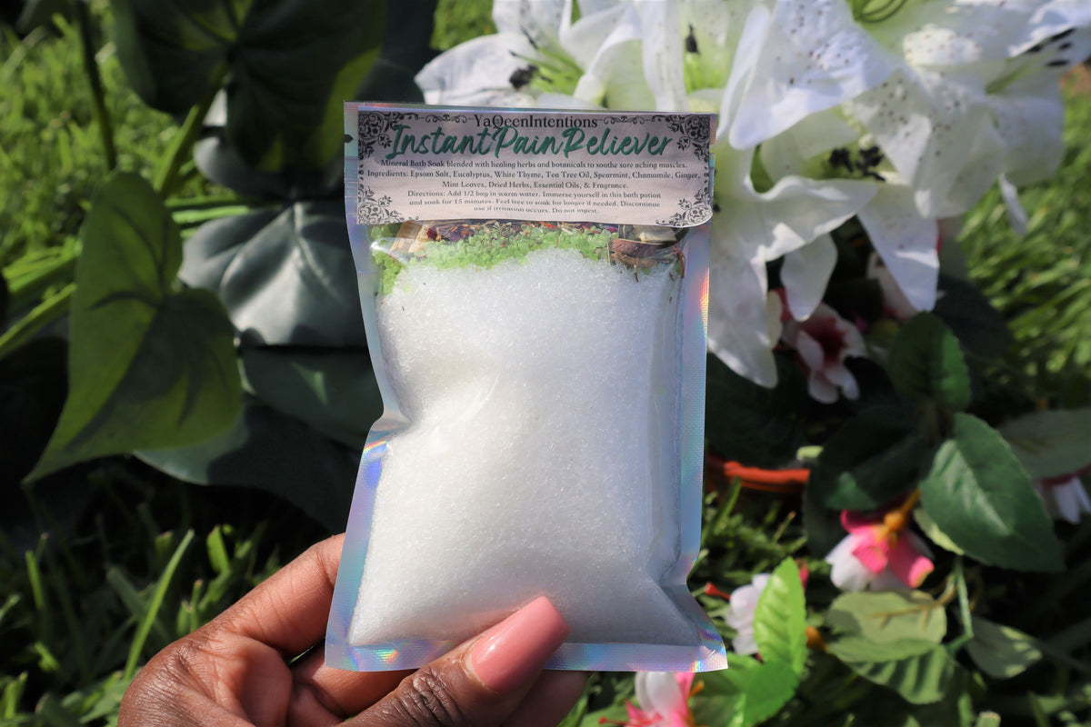 Instant Pain Reliever Bath Soak for Sore Muscles Body Aches Pain Post ...
