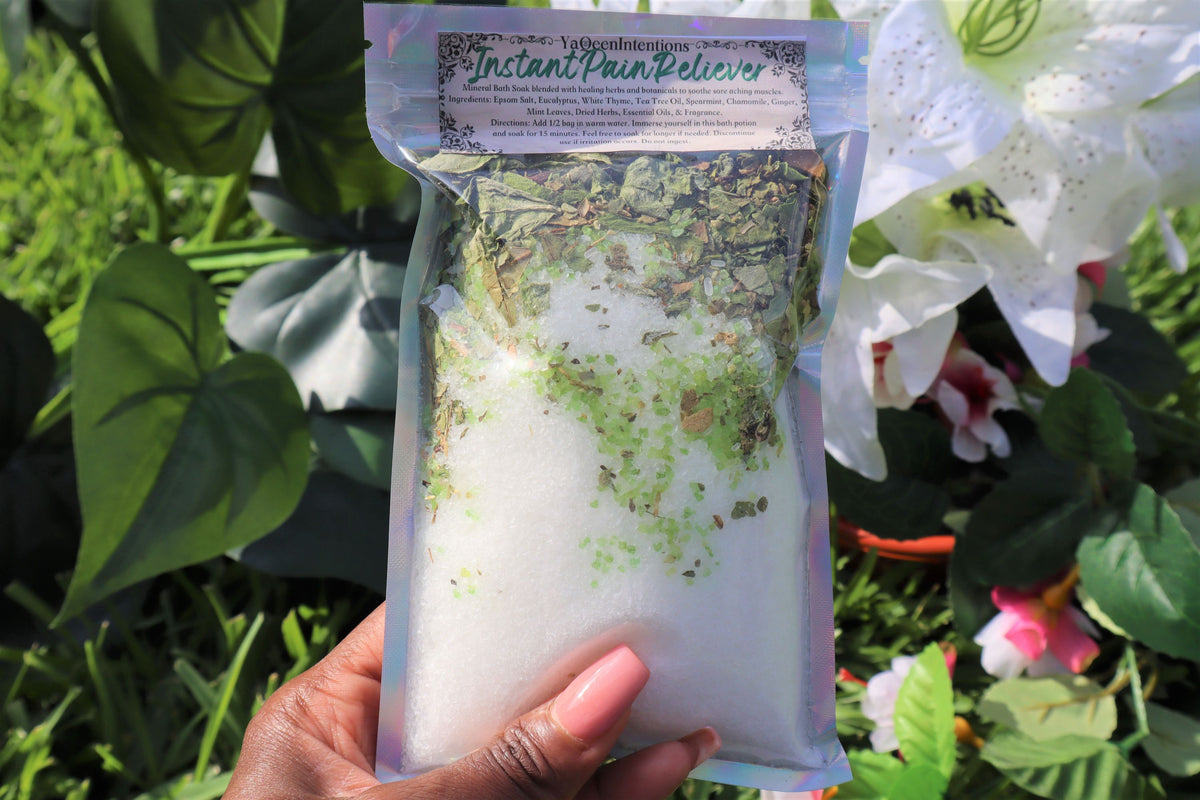 Instant Pain Reliever Bath Soak for Sore Muscles Body Aches Pain Post ...