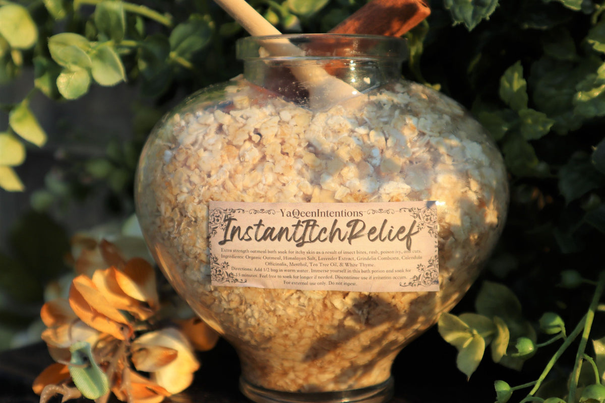 Instant Itch Relief Oatmeal Bath Remedy for Itchy Rash Bug Bites ...