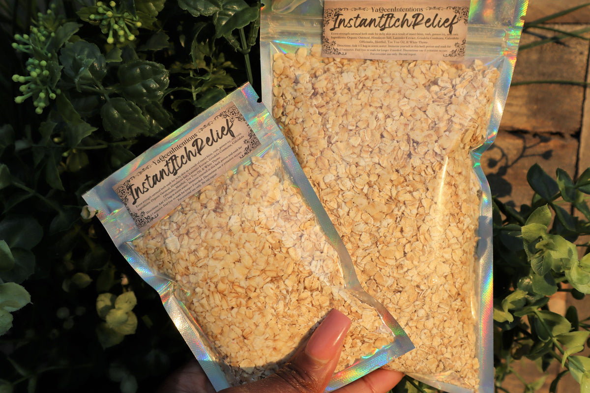 Instant Itch Relief Oatmeal Bath Remedy for Itchy Rash Bug Bites ...